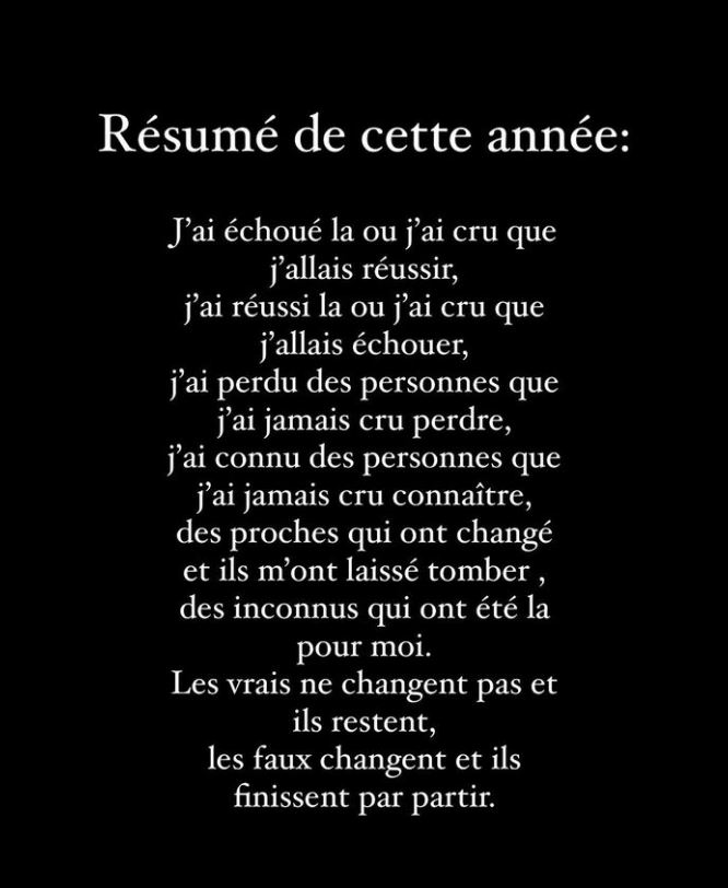 Résumé de cette année